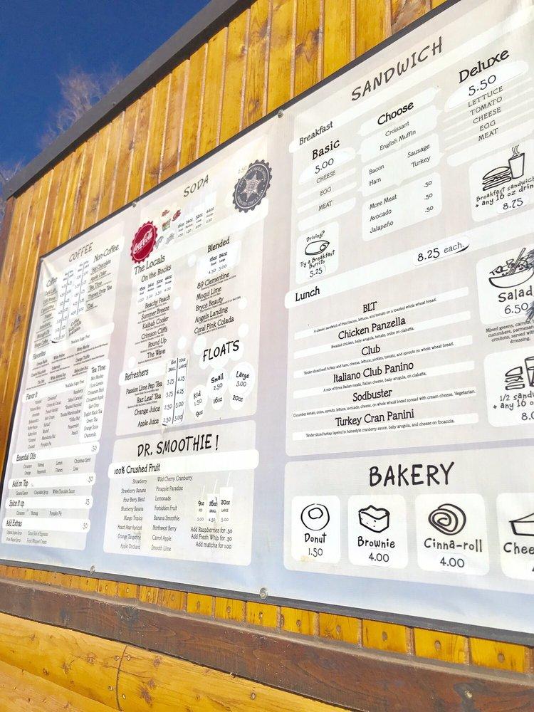 Menu at Sunny Creek Coffee restaurant, Kanab, 181 W Center St