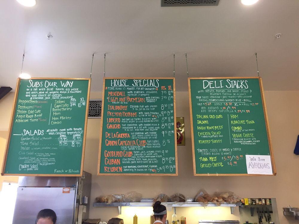 Menu at Three Pickles Subs & Sandwiches restaurant, Santa Barbara, 126 ...