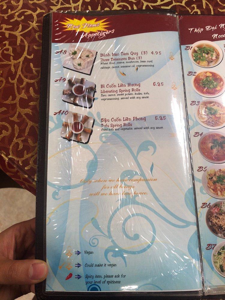 Menu at Bodhi Bowl restaurant, Sacramento