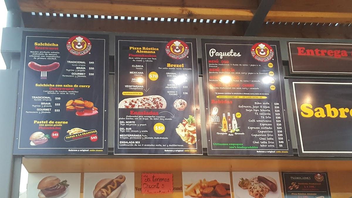 Menu at El Oso Berlin restaurant, Juriquilla, Anillo Vial Fray Junipero ...