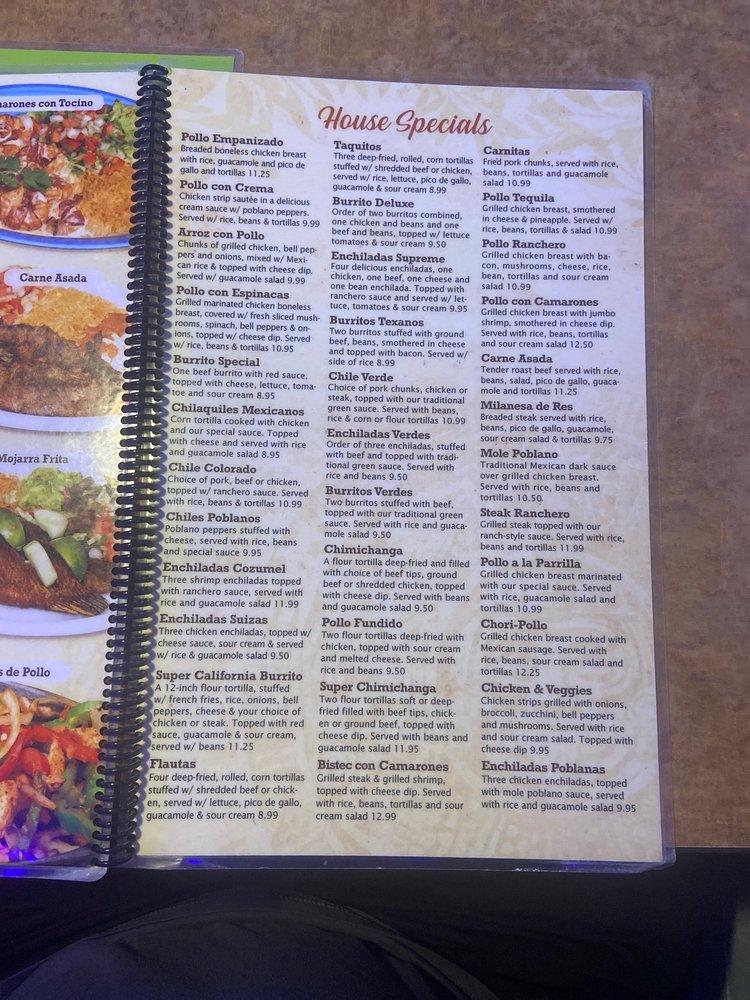 Menu at Sabor Latino Bar and Grill, Richburg
