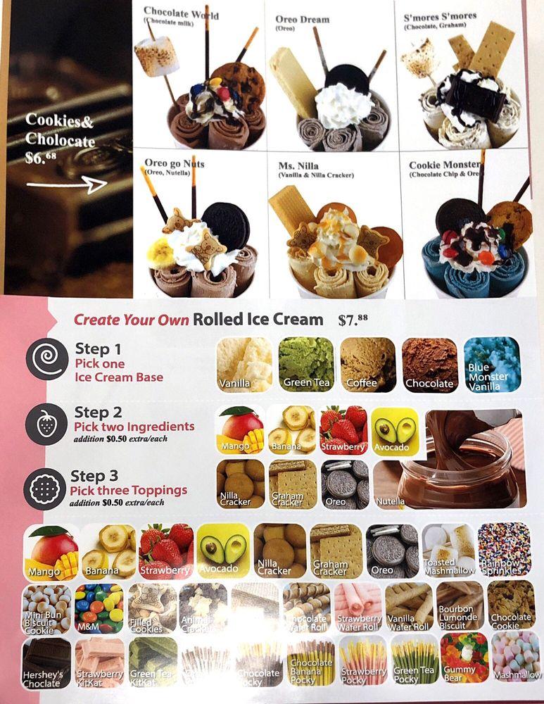 Menu at Sweet Monster desserts, Oak Park