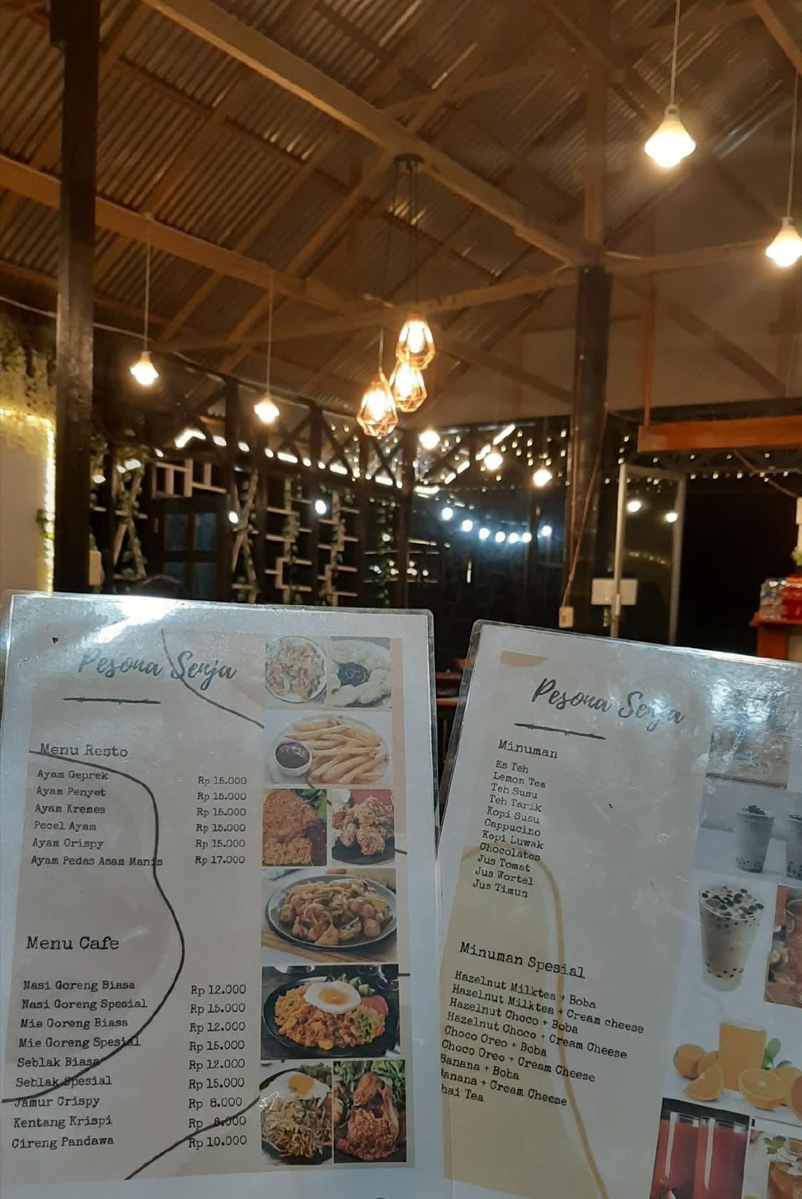 Menu at Kafe pesona senja cafe, Geragahan