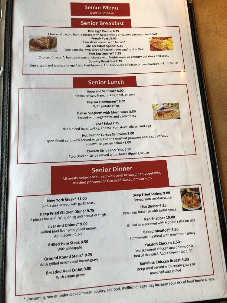 Menu at Red Rooster Grill and Pub, Klamath Falls