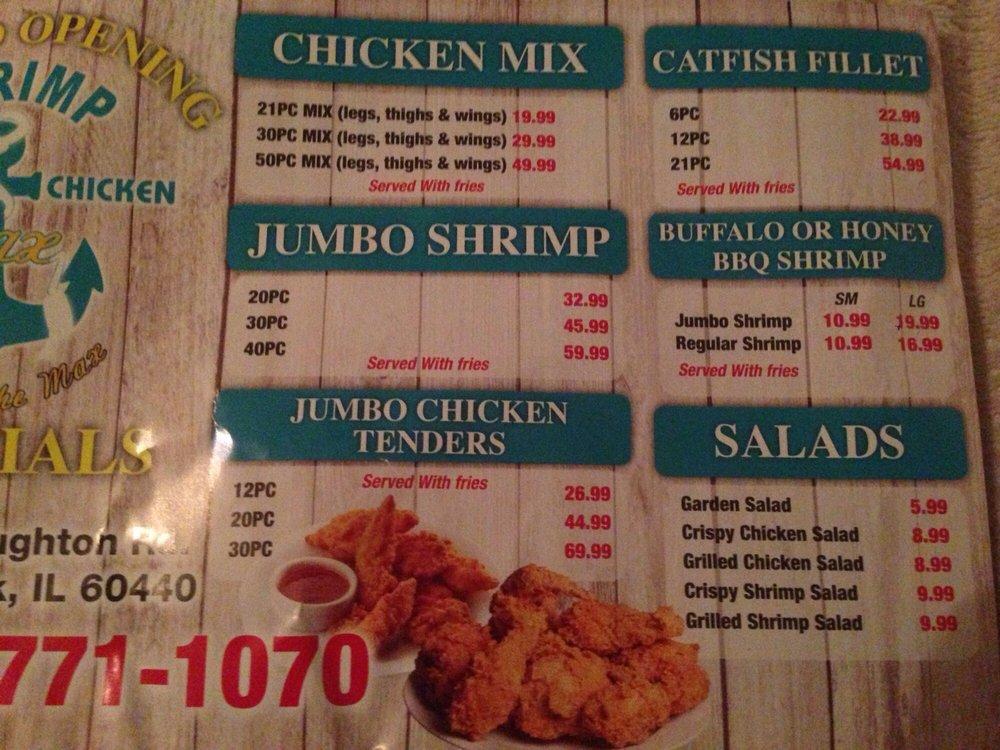 Menu at Shrimp Max Fish & Chicken restaurant, Bolingbrook