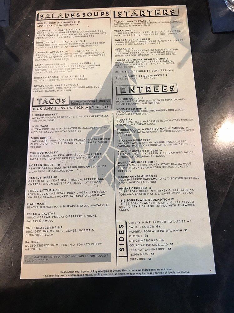 Menu at The Hoppy Gnome pub & bar, Fort Wayne