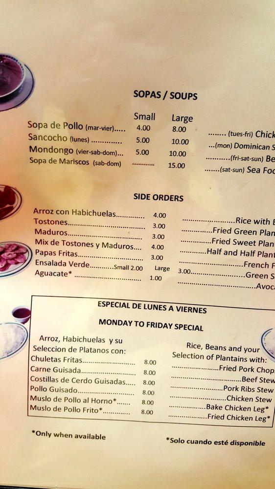 Menu at Ambar Restaurant, Sleepy Hollow