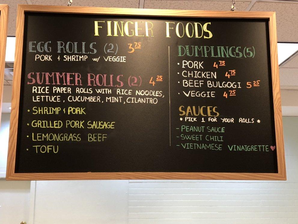 Menu at Boba Stop restaurant, Buffalo