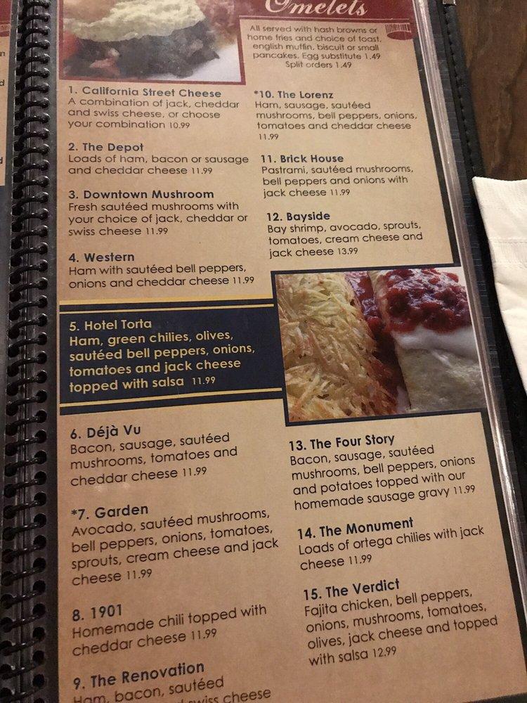 Menu at Deja Vu Restaurant, Redding