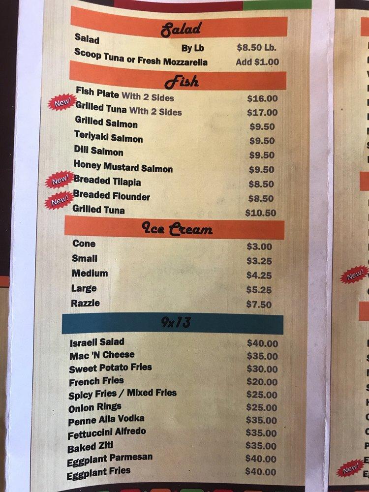 Menu at Slice 'n Spice pizzeria, Airmont