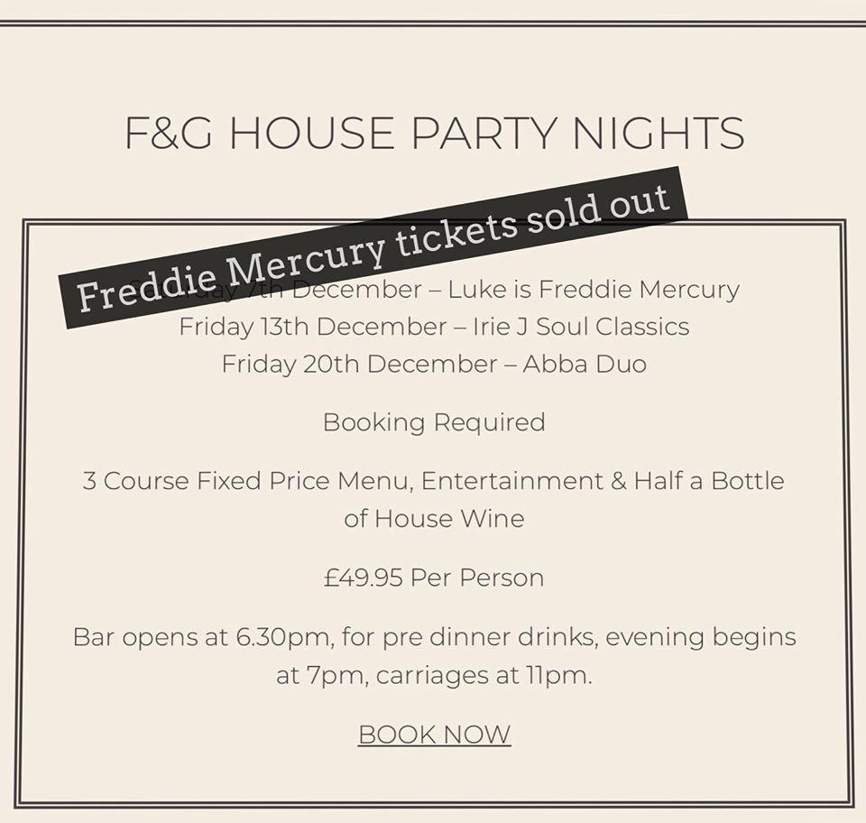Menu at The Fox and Goose restaurant, Writtle