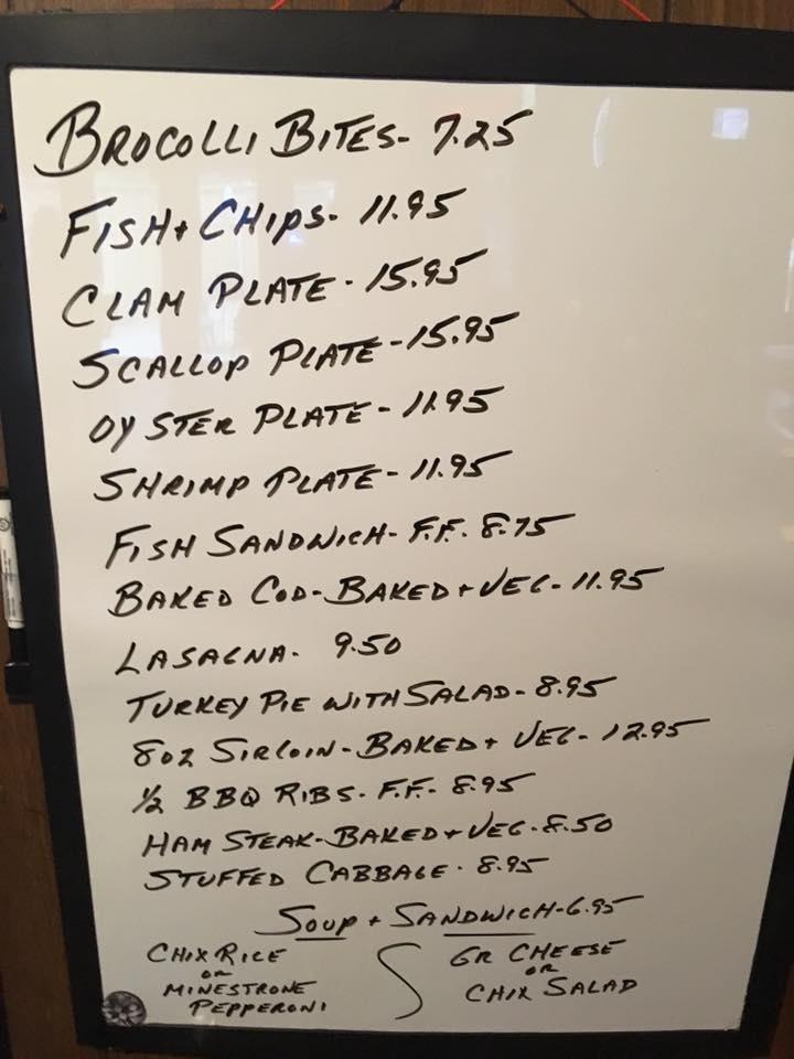 Menu at Trading Post Lounge cafe, Bourne