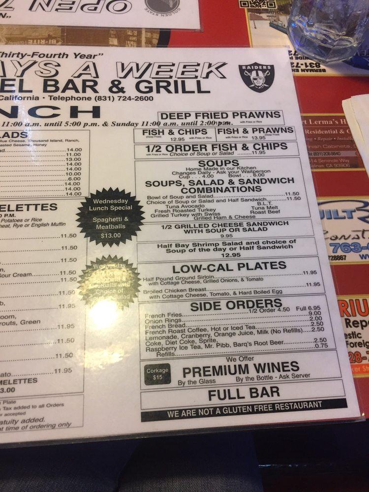 Menu at Wooden Nickel Bar & Grill, Freedom