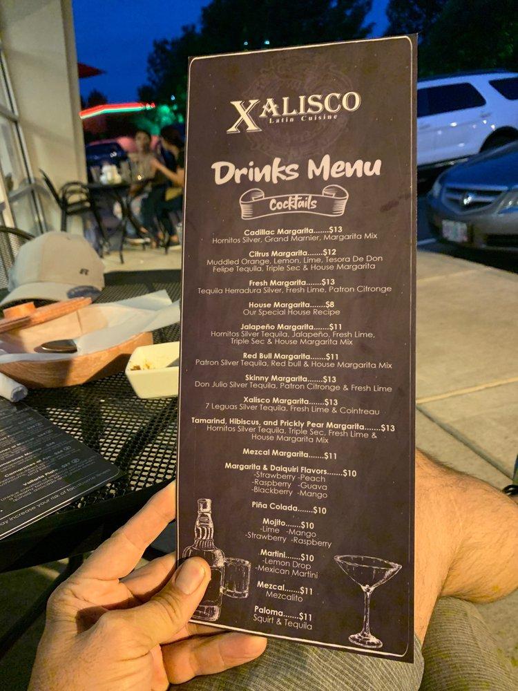 Menu at Xalisco Latin Cuisine restaurant, Redmond