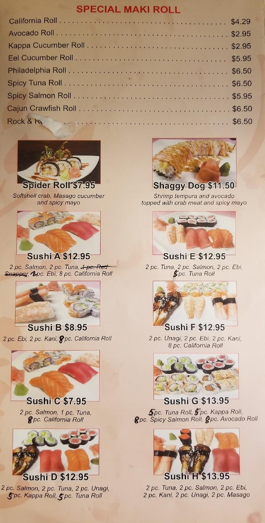 Menu at Chinese Wok restaurant, Liberty
