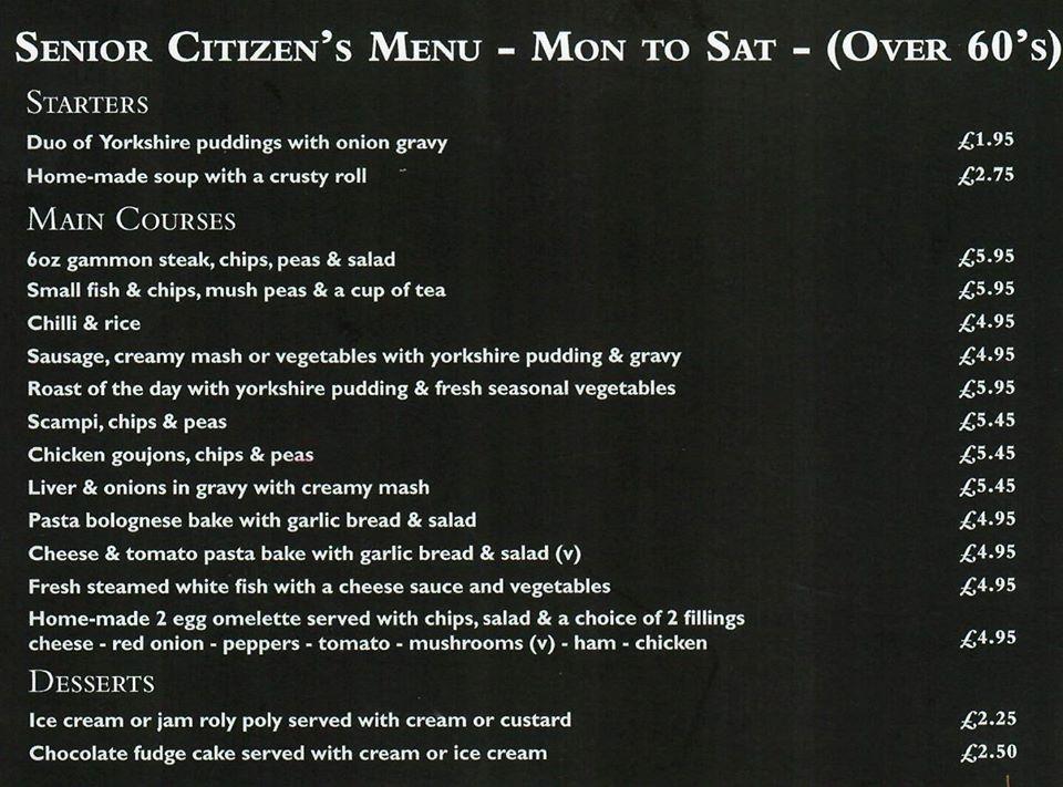 Menu at The Marsh pub & bar, Cleckheaton