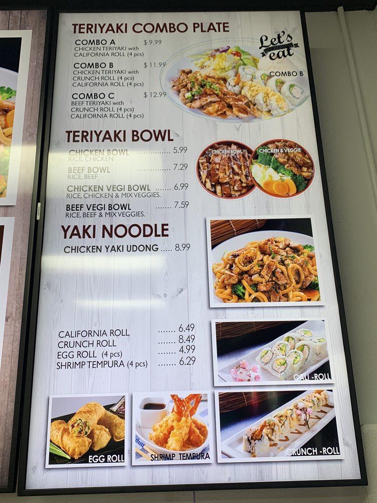 Menu at Teddy's Deli restaurant, Anaheim
