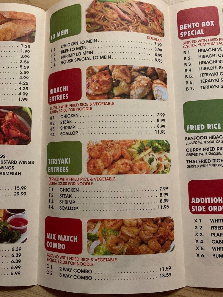 Menu at Yoshi Express restaurant, Augusta, Windsor Spring Rd suite 12