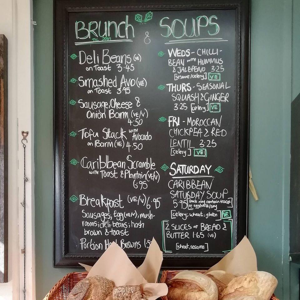 Menu at Deli-Lama Wholefood Shop & Cafe, Salford