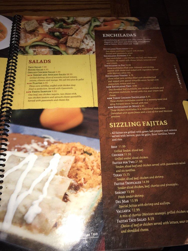 Menu at Fiesta Azteca pub & bar, Uniontown