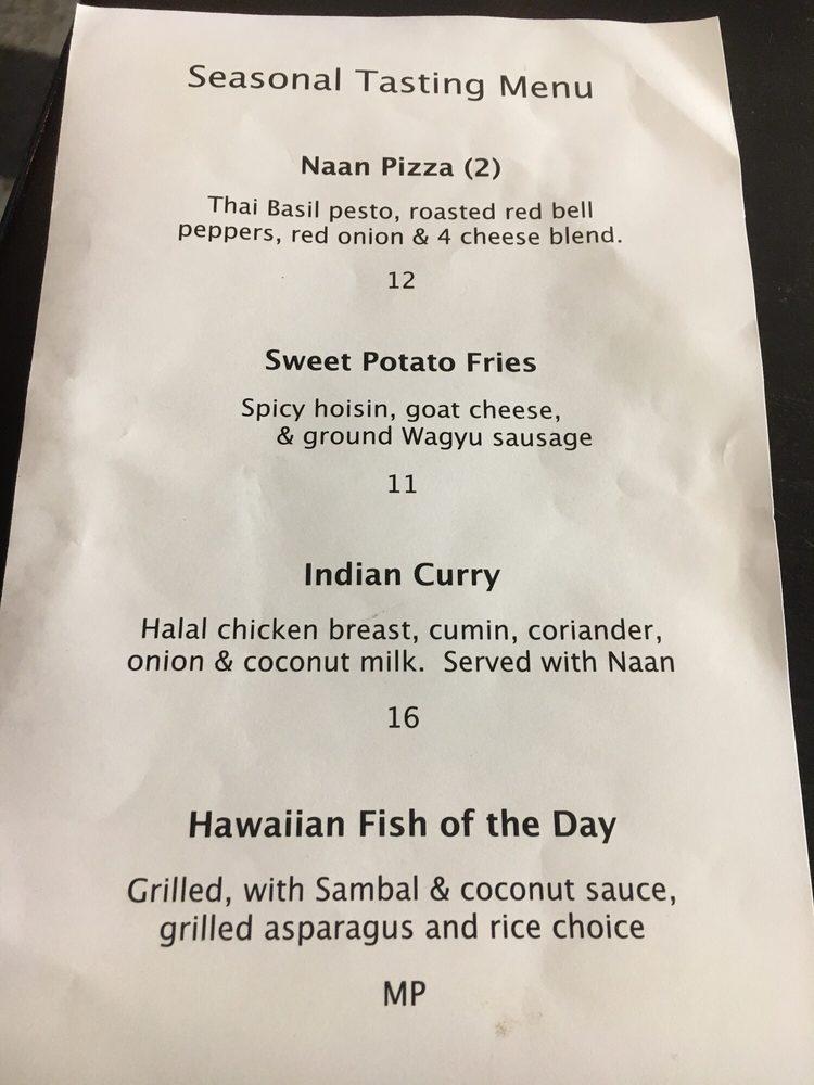 Menu at KEO restaurant, Tulsa, S Yale Ave