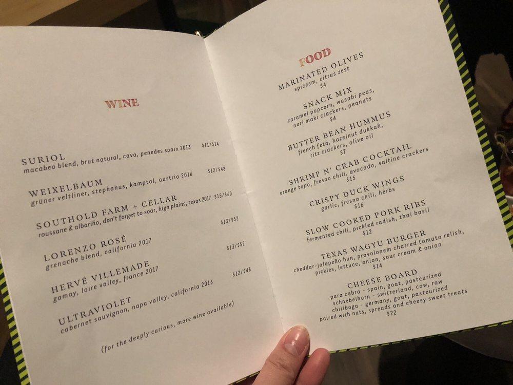Menu at Lightnin's Good Times pub & bar, Houston