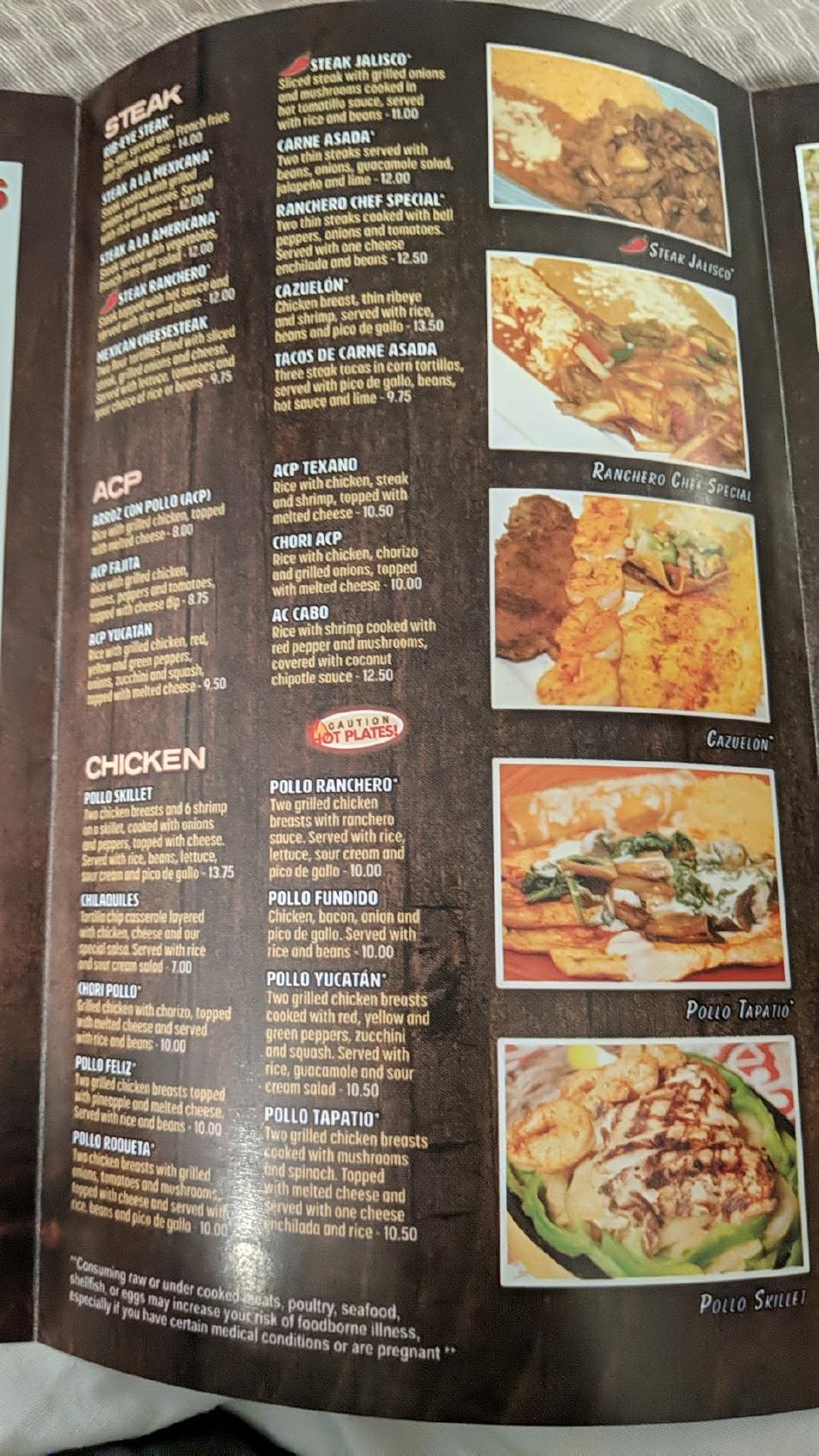 Carta del restaurante Rio Grande Mexican Grill & Cantina, Hillsville ...