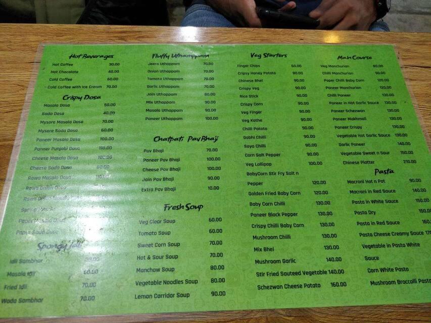 Menu at Shiva Chinese Wok, Indore, 19