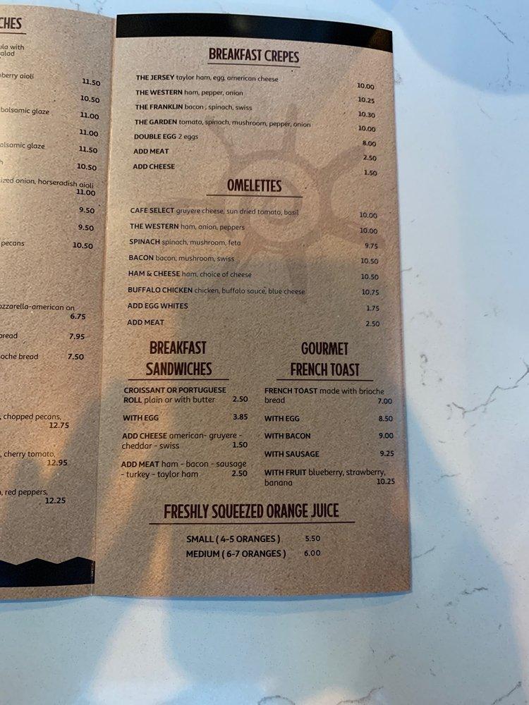 Menu at Cafe e Dolci, Warwick