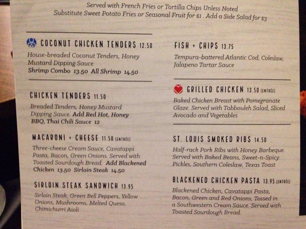 Menu at Studio Movie Grill pub & bar, Rocklin