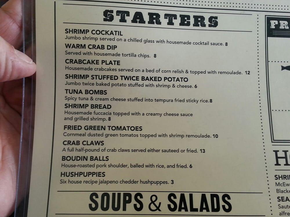 Menu at Capeside Fish Company restaurant, Rainbow City, 726 W Grand Ave