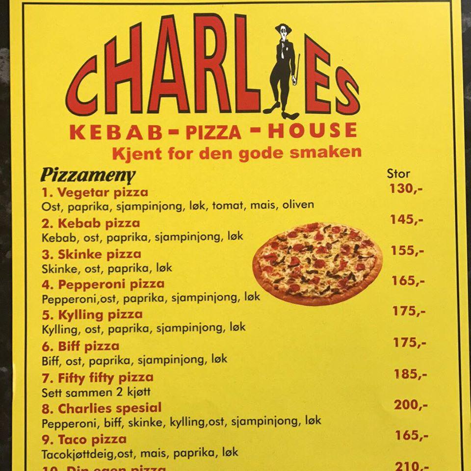 Menu at Charlies Grill House Skreia fast food, Skreia