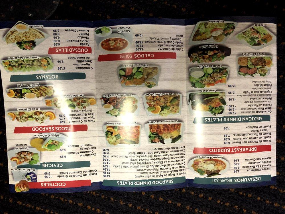 Menu at Marlin Restaurant- Mexican & Seafood, Artesia