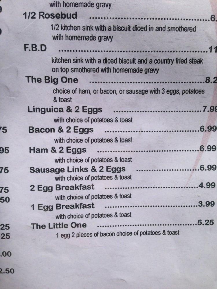 Menu at OD's Kitchen restaurant, Gilroy