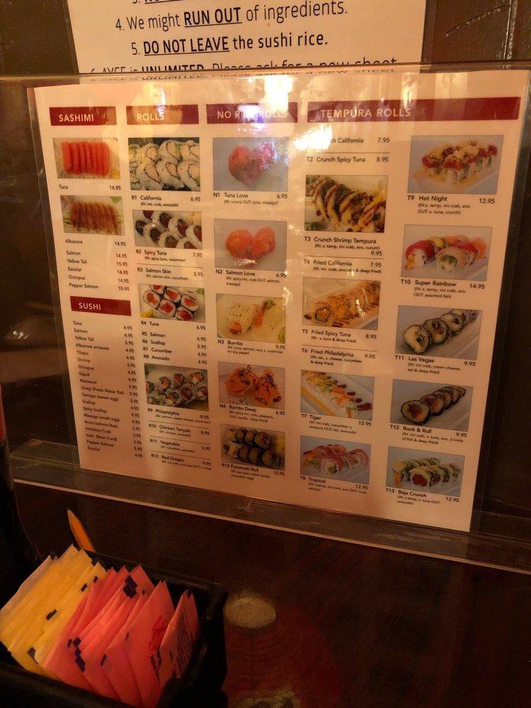 Menu at Tokyo Lobby Restaurant, Hacienda Heights