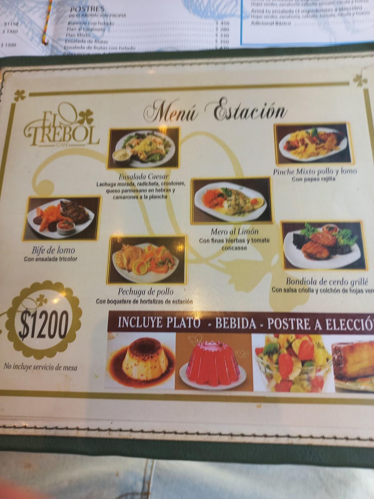 Menu at El Trébol cafeteria, Buenos Aires, Av. Sta. Fe 2198