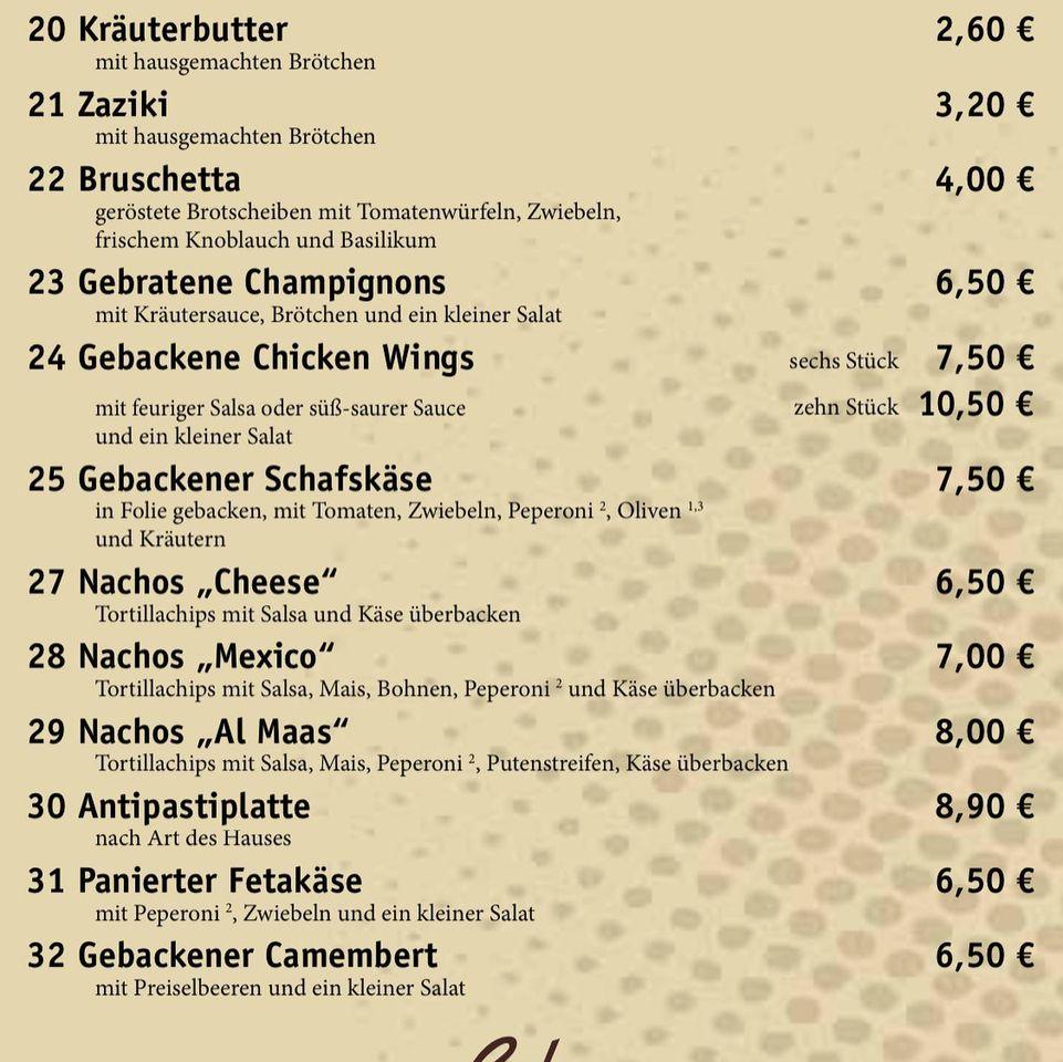 Speisekarte von Restaurant Al-Maas Schwanewede, Schwanewede
