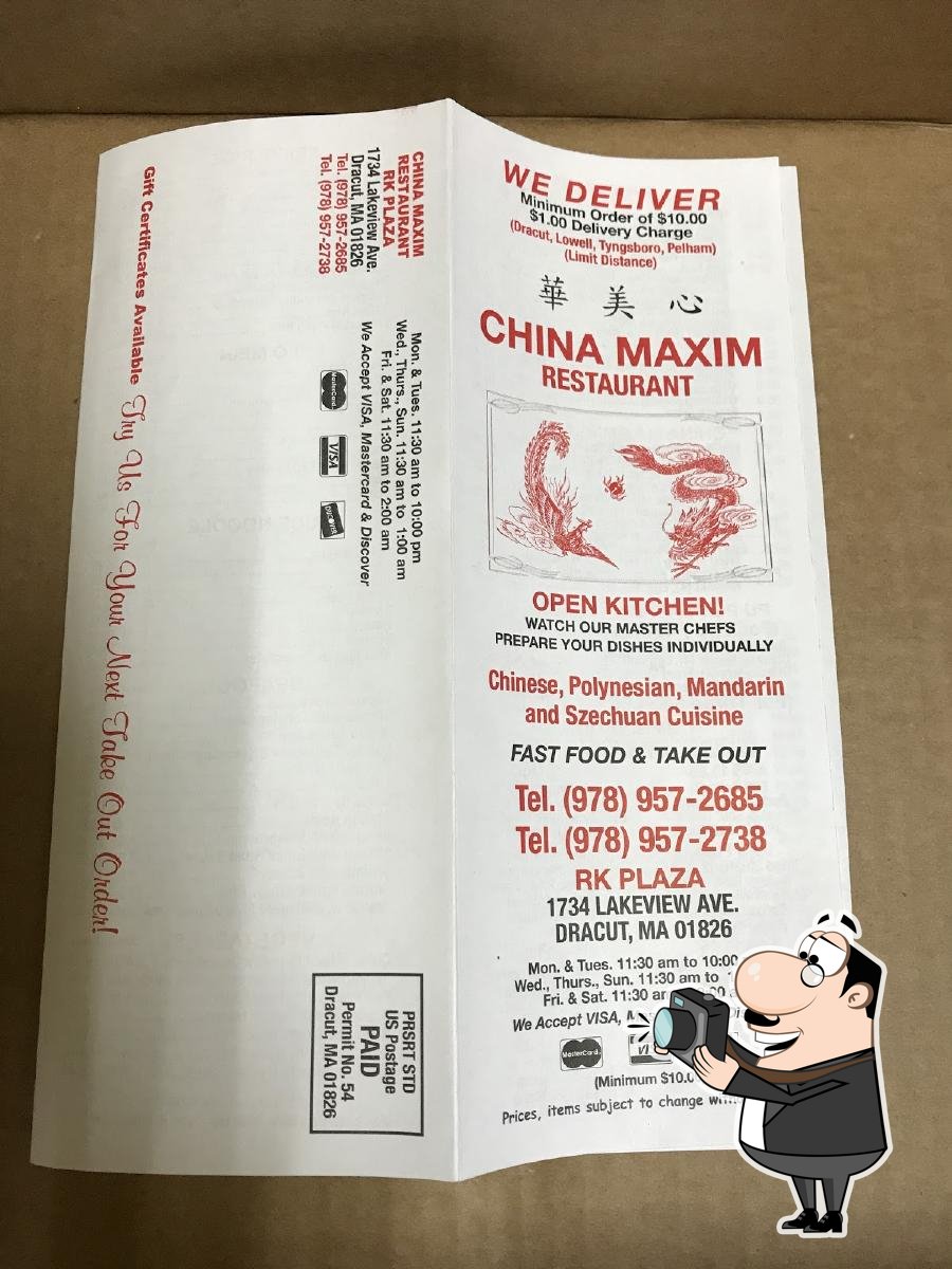 China Maxim, Dracut - Restaurant menu, prices and reviews