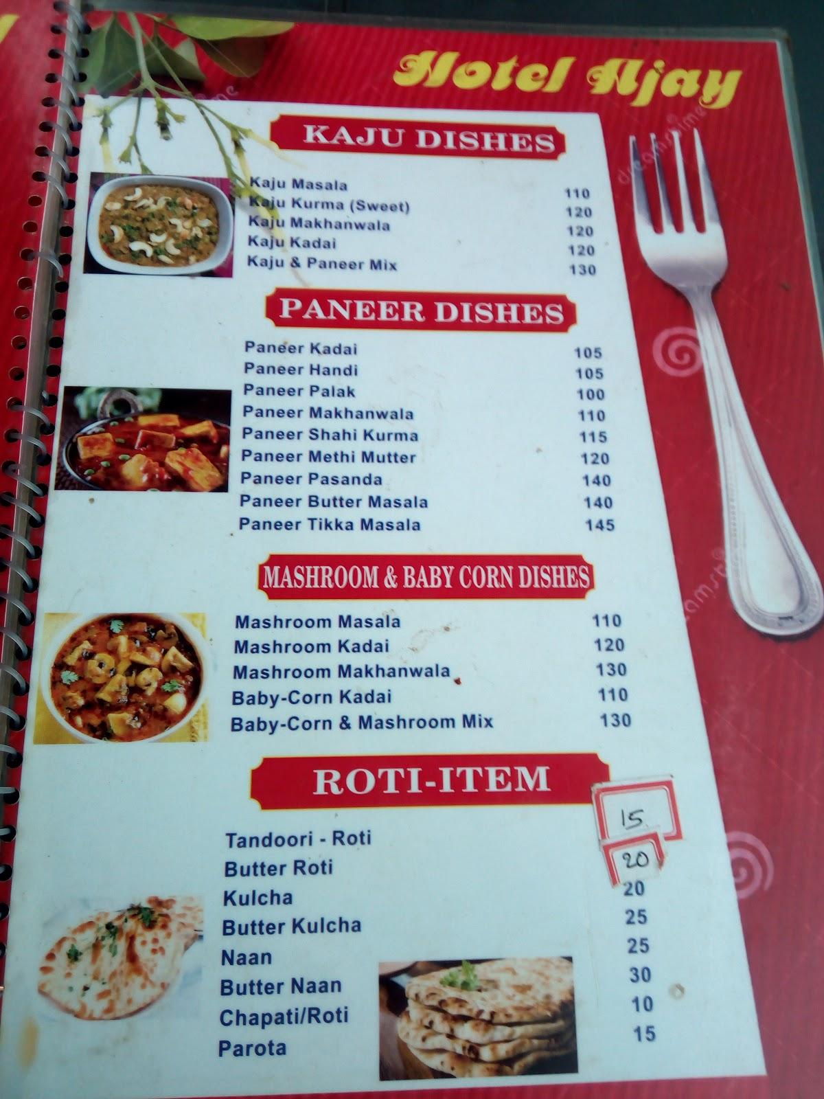 Menu at Hotel Ajay Veg & Non-Veg, Dharwad
