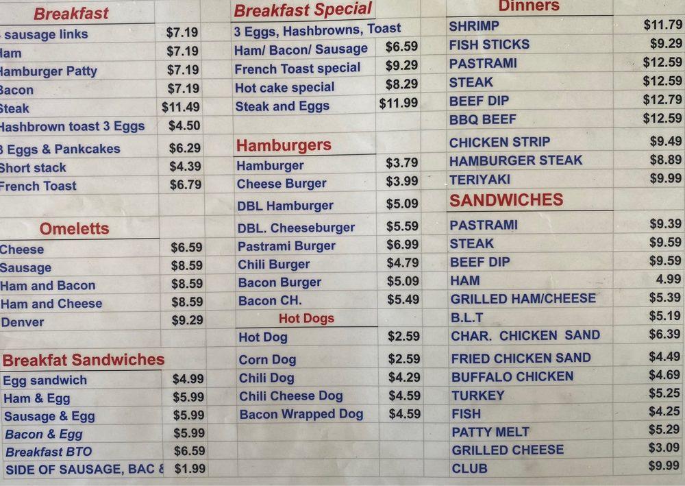 Carta del restaurante Valley Super Burger, La Puente