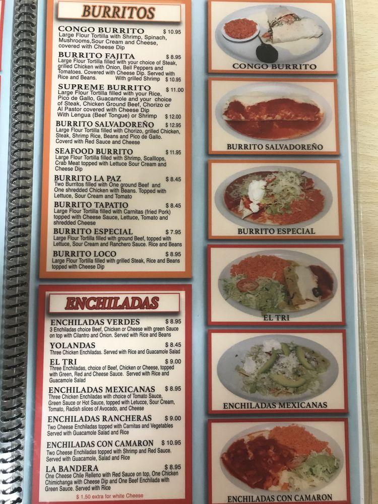 Menu at La Paz Grocery & Restaurant, Marshall
