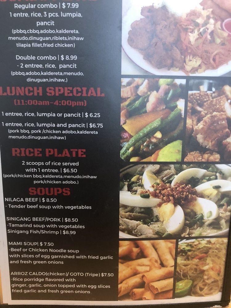 Menu at Best Lumpia BBQ, Stockton, Thornton Rd J