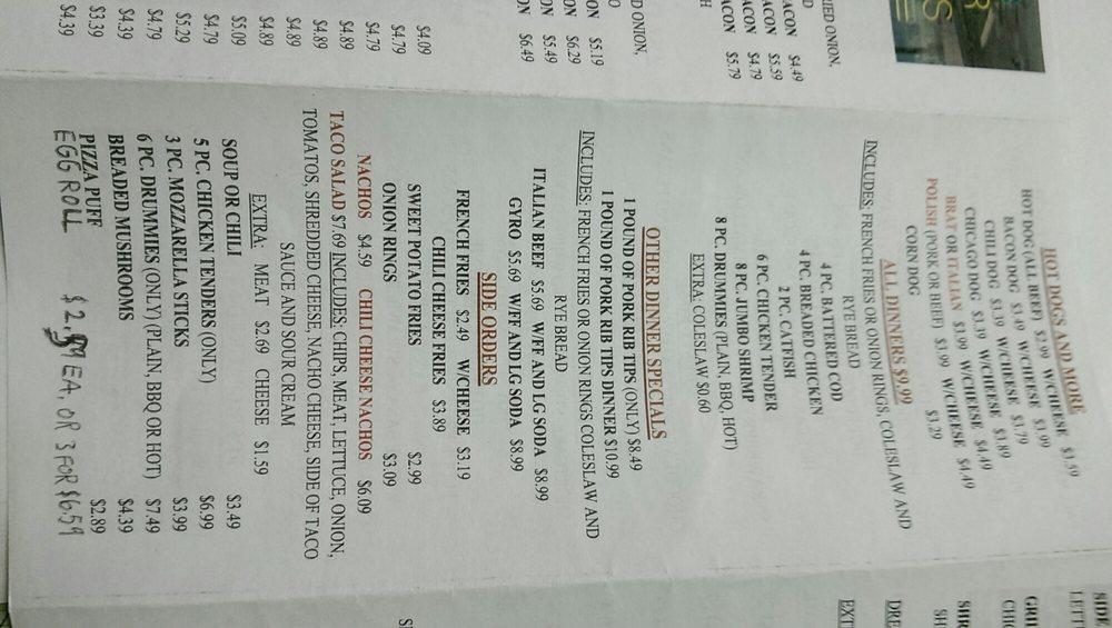 Menu at Kitt's Frozen Custard desserts, Milwaukee