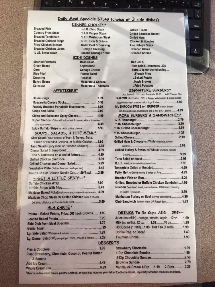 Menu at Cloverleaf South Restaurant, Bloomington