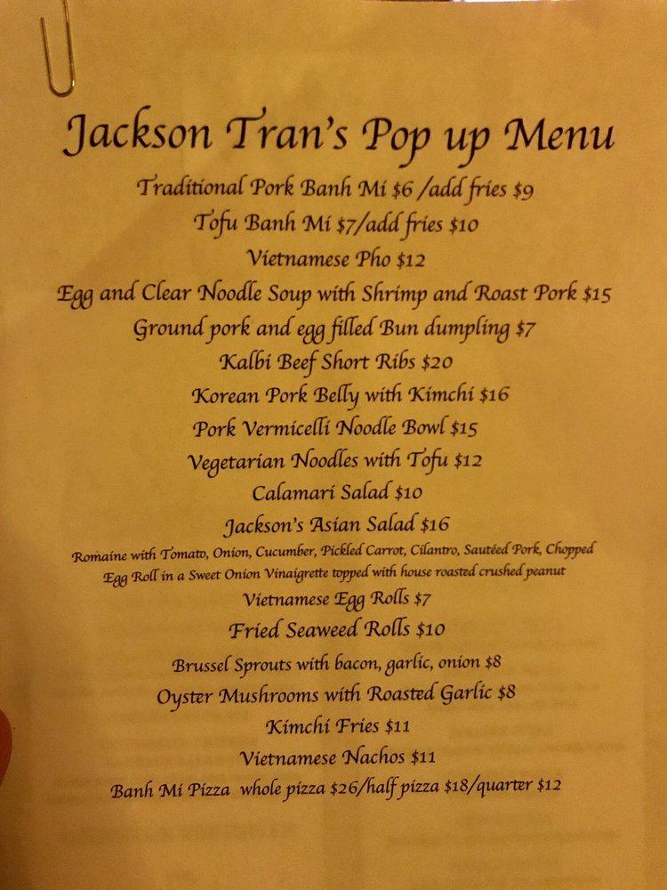 Menu at Cosmo's pub & bar, Dallas