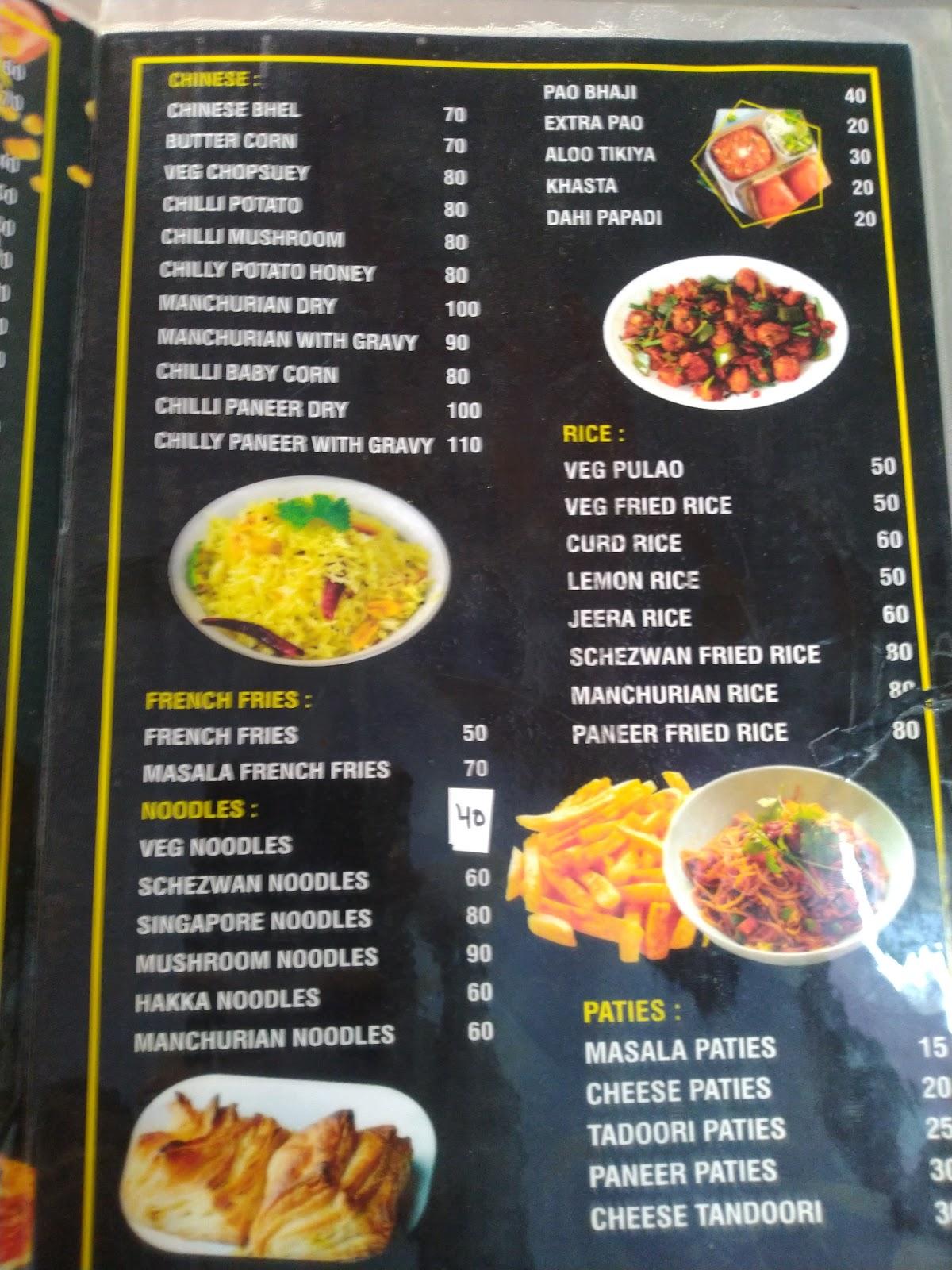 Menu at Dish Chinese Fast Food, Kota