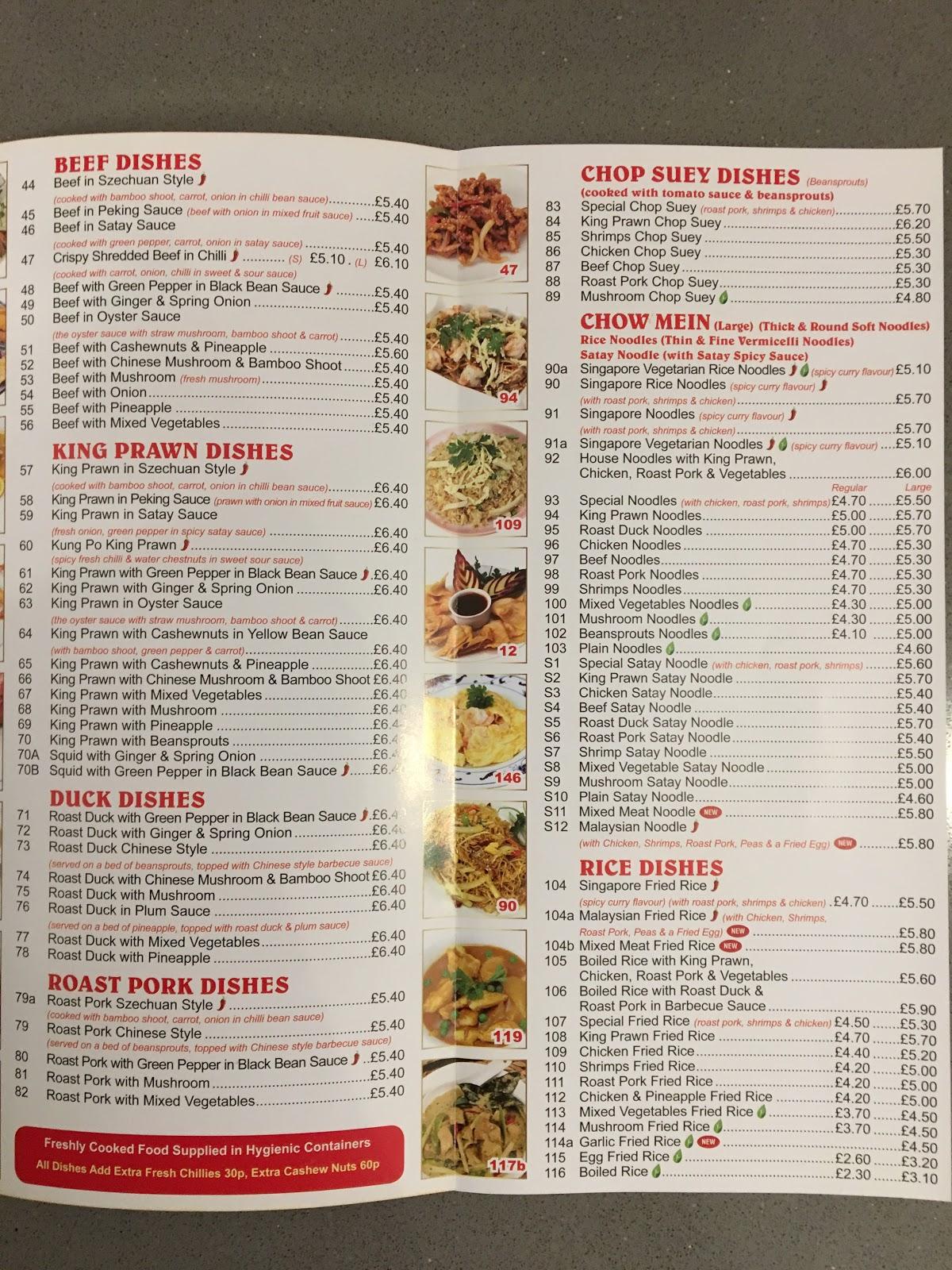 Menu at Happy Chef fast food, Waterlooville