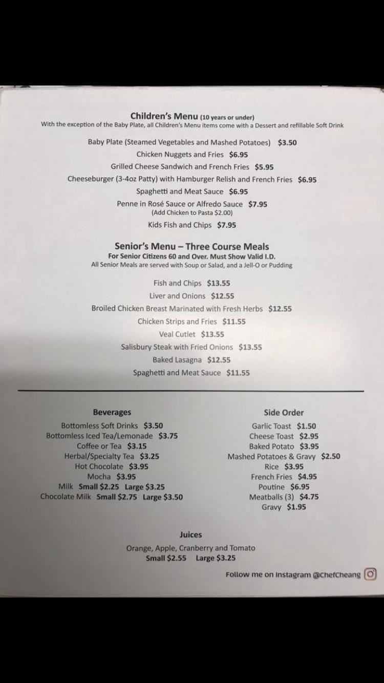 Menu at Brizola Grill Restaurant, Prince George, Commercial Crescent