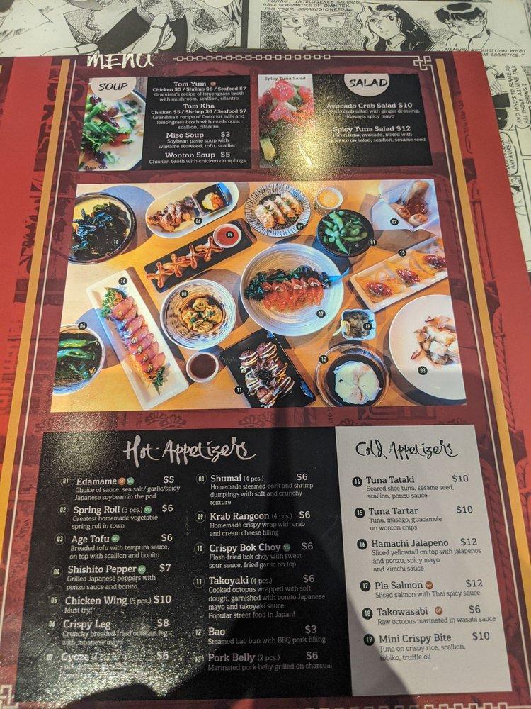 Menu at Lucky Cat Street Eatery restaurant, Fort Lauderdale