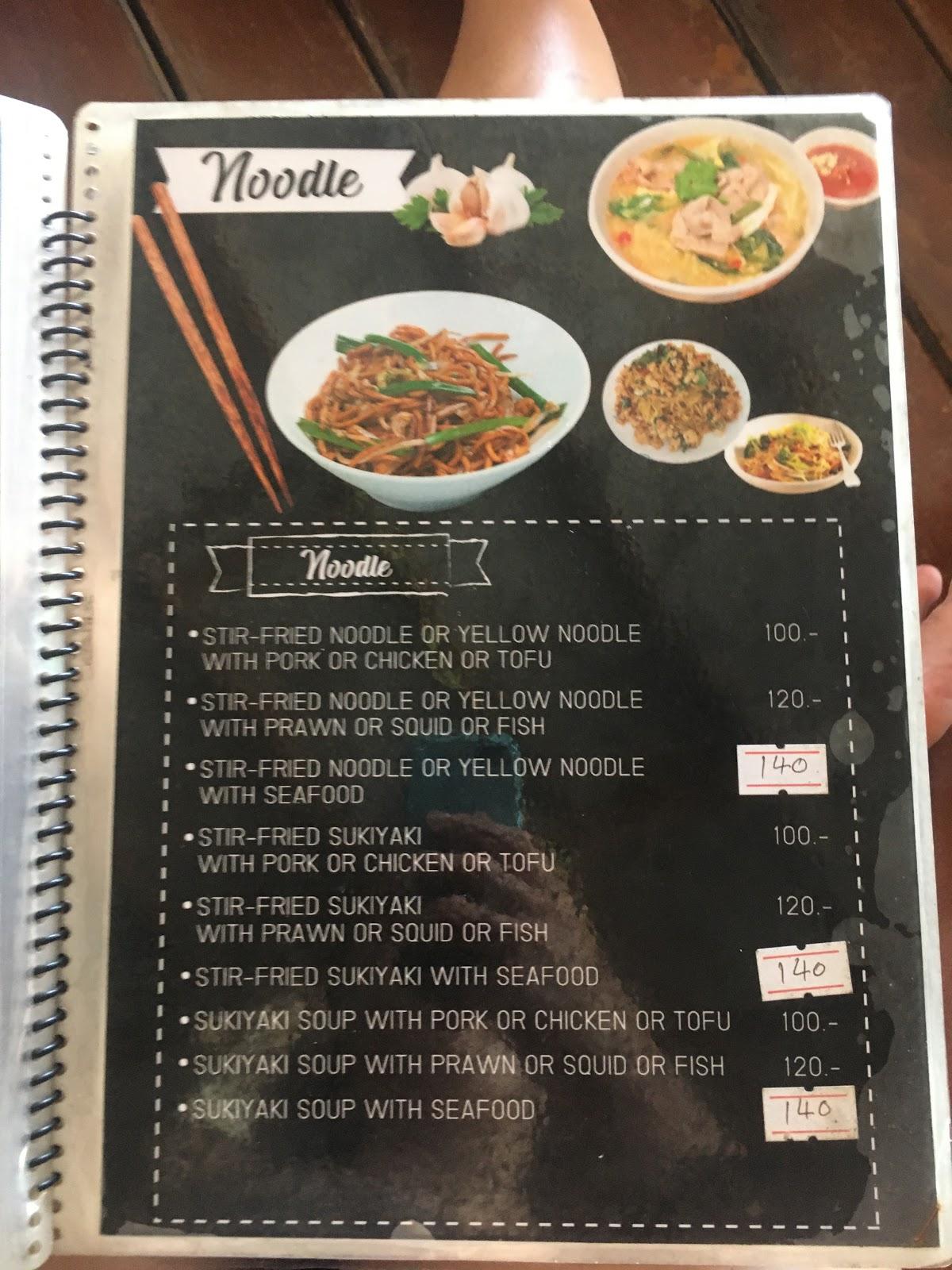 Menu at Smile Bar, Ko Pha-ngan, Q2VM+6C8